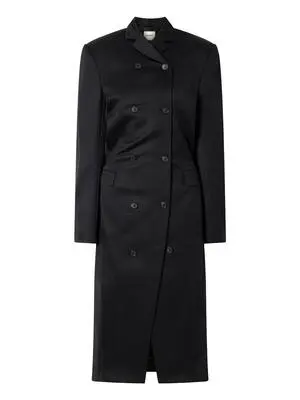 Khaite Rolon Wool Coat - Black