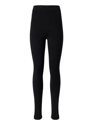 Alaïa High-rise Wool-blend Skinny-leg Pants - Black