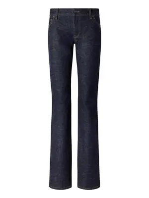 Khaite Conforti Mid-rise Bootcut Jeans - Blue