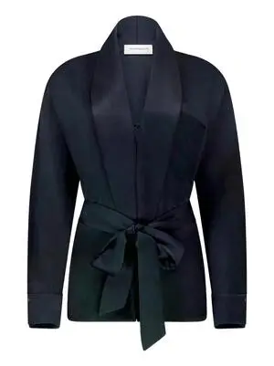 Victoria Beckham Alba Belted Blouse - Blue