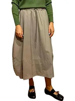 GRAN SASSO Balloon Midi Skirt - Grey