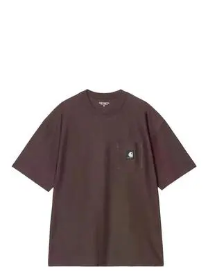 Carhartt Work In Progress Og Loose Logo-patch Pocket T-shirt Brown
