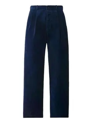 C.P. COMPANY Pleated Detail Trousers - Blue