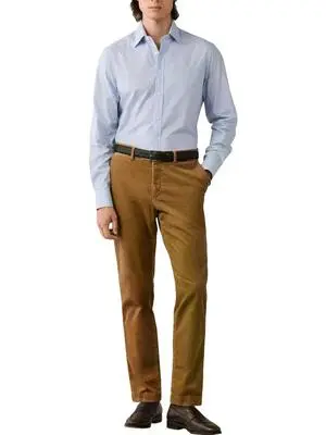 HACKETT LONDON Pimlico Checked Cotton Shirt - Blue