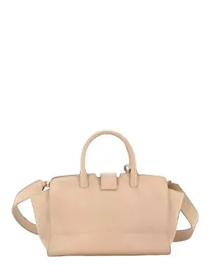 Saint Laurent SAINT LAURENT Monogram Cabas Downtown Leather Baby Satchel Neutrals