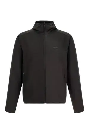 BOSS BOSS Logo Detail Zip-Up Hooded Jacket