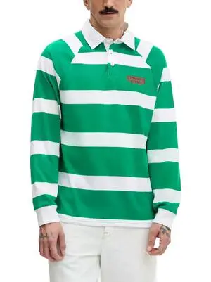 BENETTON X Stranger Things Striped Polo Shirt Green