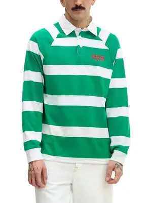 BENETTON X Stranger Things Striped Polo Shirt - Green