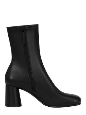 POTAMY Leather Ankle Boots - Black