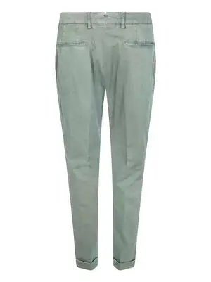 BERWICH Pleated Turn-up Trousers - Green