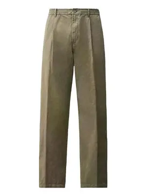 C.P. COMPANY Pleated Elasticated Waist Trousers - Green