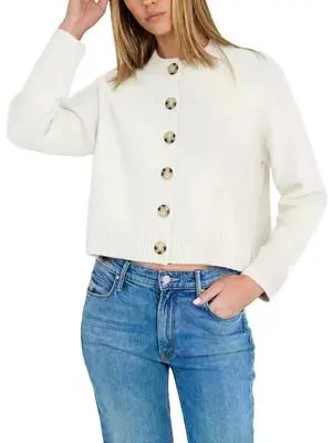 ARCHER CASHMERE Nina Button-up Knitted Cardigan - Neutrals