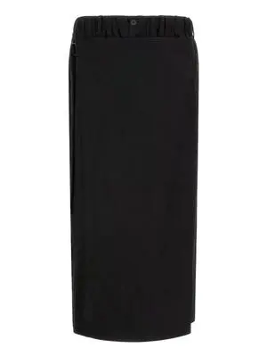 Yohji Yamamoto Tuxedo Wrap Trousers - Black