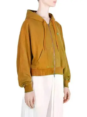 DIESEL® Faded Effect Zip-up Hoodie - Brown