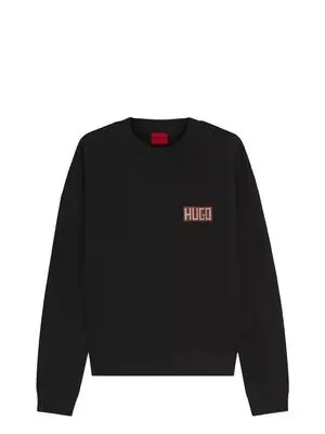 Hugo Logo Patch Sweatshirt - Black