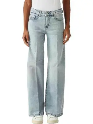 DIESEL® Pressed-crease Wide-leg Jeans - Blue