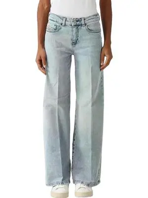 DIESEL® Pressed-crease Wide-leg Jeans - Blue