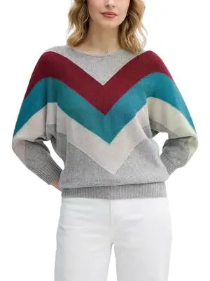 BENETTON BENETTON Chevron Knit Sweater