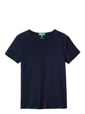 BENETTON Crewneck Short-sleeve T-shirt - Blue