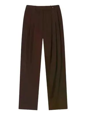 Co Cȯ Pleated Tailored Trousers - Brown