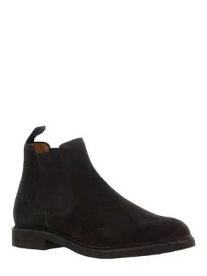 BERWICK 1707 Suede Chelsea Boots - Brown