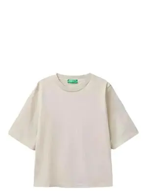 BENETTON Crew-neck T-shirt - Neutrals