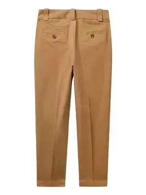 BENETTON Pressed Crease Straight-leg Trousers - Brown