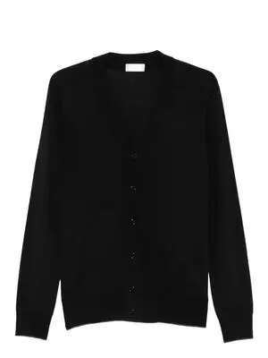 PAOLO PECORA V-neck Cardigan - Black