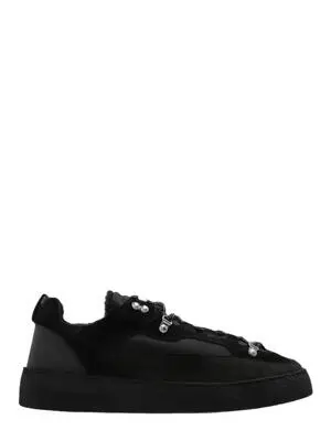 Dsquared2 Leather Lace-up Sneakers - Black
