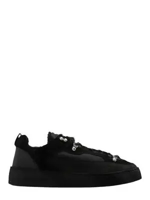 Dsquared2 Leather Lace-up Sneakers - Black