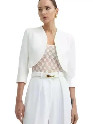MORGAN Cropped Jacket With Button Cuffs - Neutrals