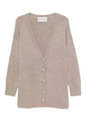 EMERSON RENALDI V-neck Knitted Cardigan - Brown