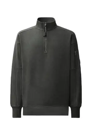 C.P. COMPANY C.P. Company Diagonal Raised Fleece Lens Half Zip Sweatshirt