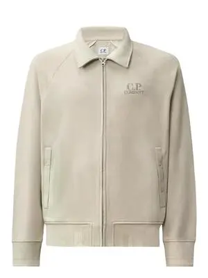 C.P. COMPANY C.P. Company Logo-Embroidered Zip-Up Cardigan