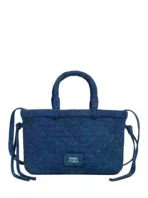Bimba Y Lola Bimba Y Lola Plaited Suede Bag Blue
