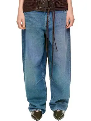 Bimba Y Lola Barrel Denim Trousers - Blue