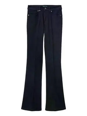 BENETTON Pressed Crease Flared Jeans - Blue