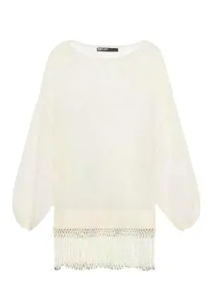 Bimba Y Lola Ivory Mohair Sweater - Neutrals