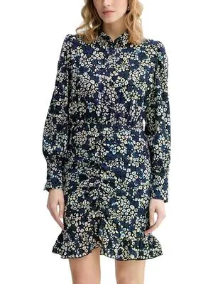 MORGAN Floral Print Ruffled Mini Dress - Multicolour