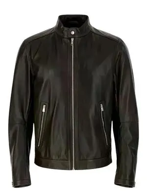 BOSS BOSS Zip-Up Leather Jacket