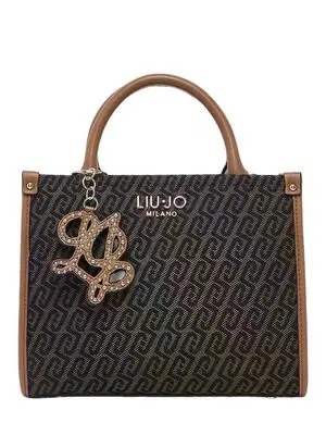 LIU JO LIU JO Jacquard Tote Bag With Charm