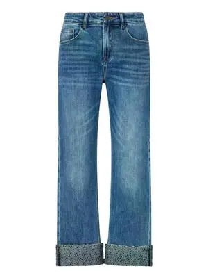 Liu Jo Straight-leg Jeans With Micro-rhinestones - Blue