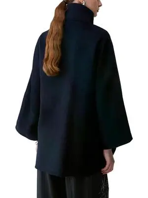 Liu Jo Wool Kimono Cape - Blue