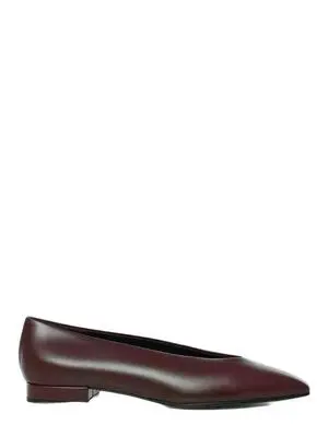 Loro Piana Loro Piana Rebecca Leather Ballet Flats Red