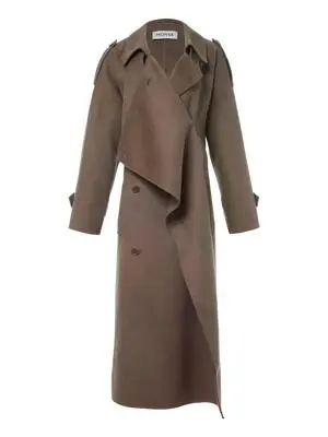 MONSE Monse Draped Double-Faced Trench Coat
