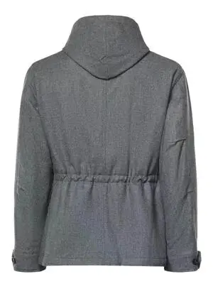 Eleventy Multi-pocket Hooded Jacket - Grey