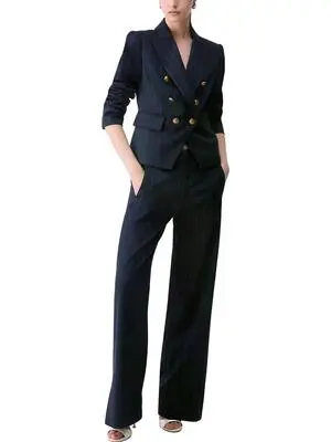 Liu Jo Pinstriped Straight Leg Pants - Blue