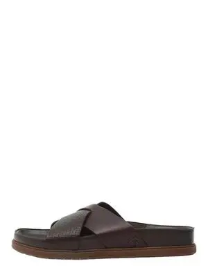 Clarks Torford Cross Crossover Sandals - Brown