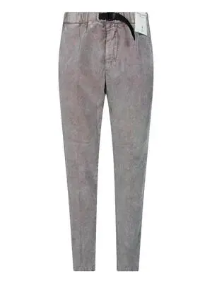 WHITE SAND Belted Corduroy Trousers - Neutrals