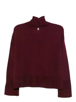 DONDUP Roll-neck Wool Sweater - Red